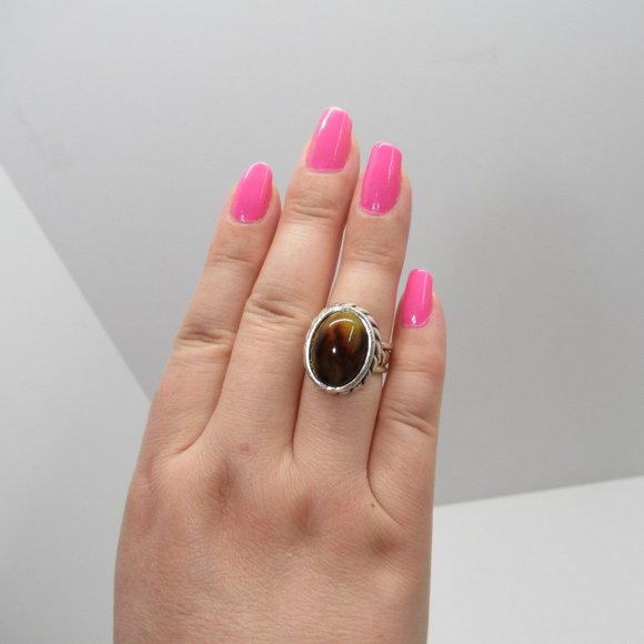 Jewelry | 925 Vintage Copal Sterling Silver Chunky Ring | Poshmark
